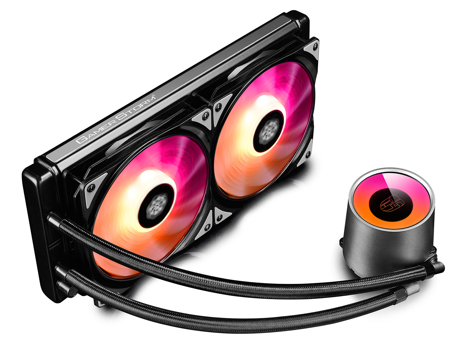 280mm Deepcool Castle 280RGB RGB AIO CPU Cooler | at Mighty Ape NZ