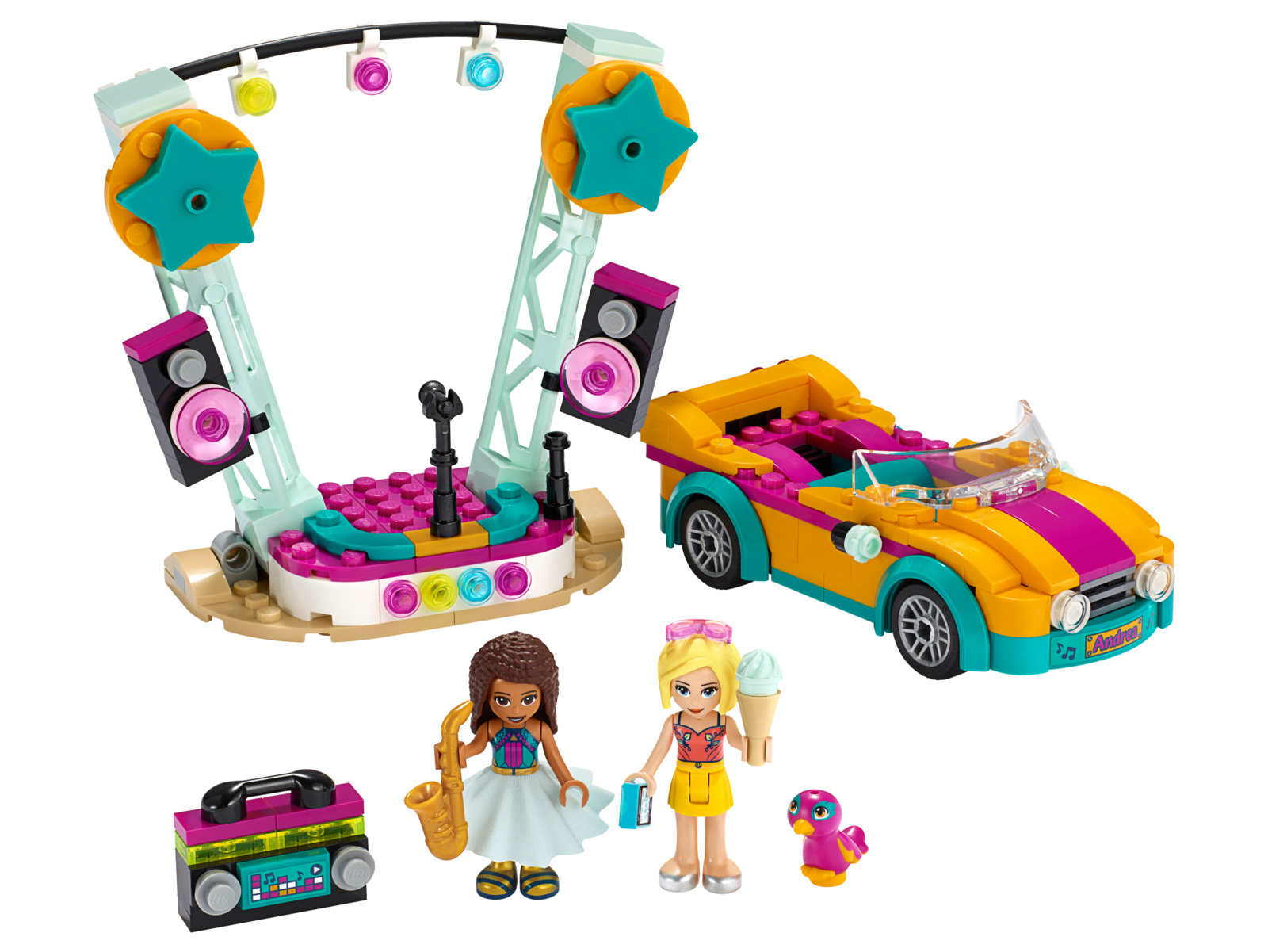 Buy LEGO Friends - Andrea's Car & Stage at Mighty Ape NZ