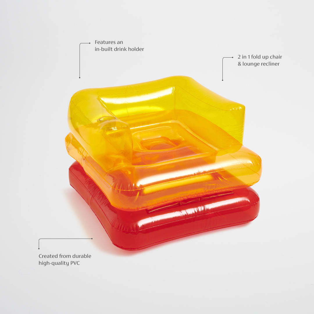 Sunnylife: Inflatable Lilo Chair - Sunset | at Mighty Ape NZ