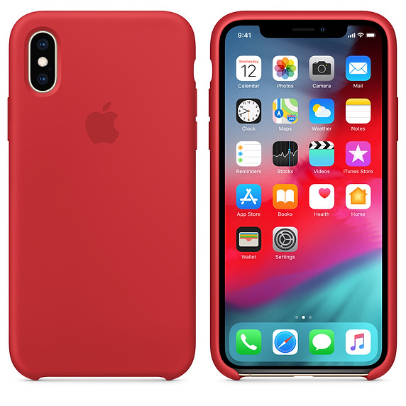 Apple: iPhone XS Silicone Case - Red | at Mighty Ape NZ