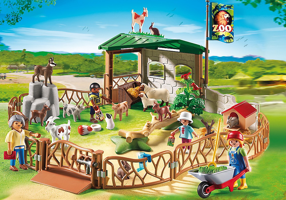 Buy Playmobil: Children's Petting Zoo (6635) at Mighty Ape Australia