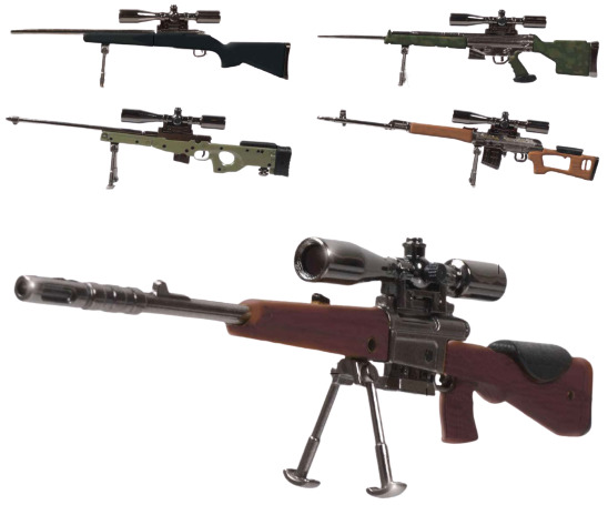 1/12 Sniper Rifle - Die-cast Mini Figure (Blind Box) | at Mighty Ape NZ