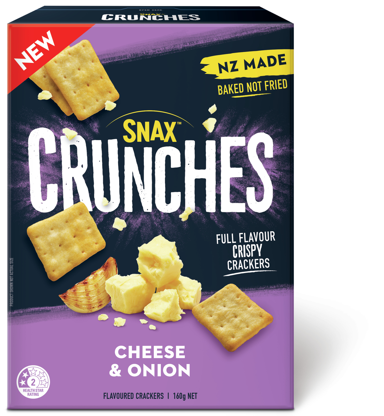 Snax Crunches Cheese & Onion 160g 12pk | at Mighty Ape NZ
