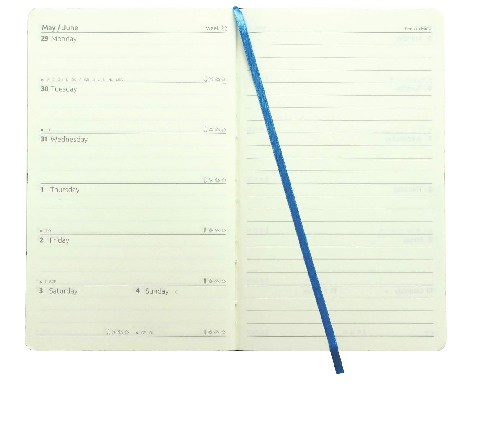 Buy Castelli: Aquarela Blue Sea 2024 - A5 Weekly Diary (with Notes) at ...