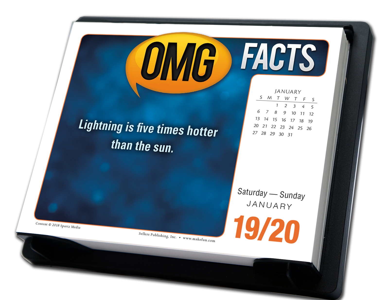 Buy OMG Facts: Hard to Believe, True Facts - All Year Long 2019 Desk ...