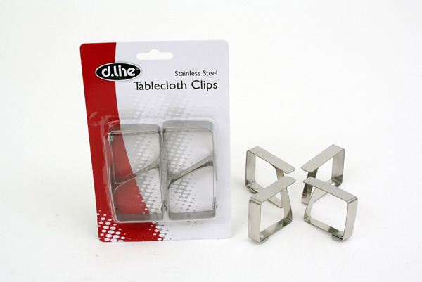 Stainless Steel Tablecloth Clips - Set of 4 | at Mighty Ape Australia