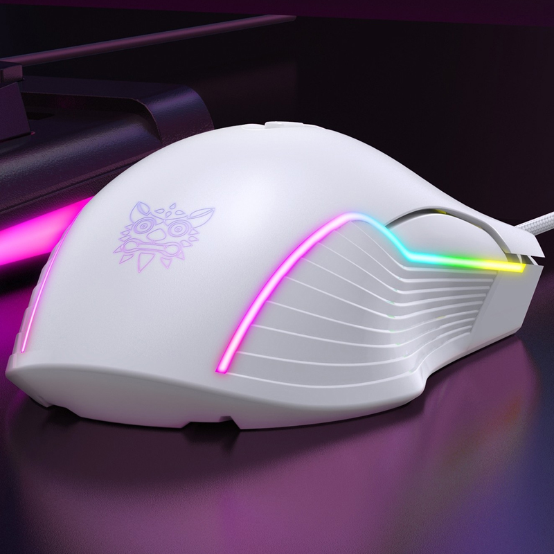 Onikuma CW905 RGB Wired Gaming Mouse - White | | Buy Now | at Mighty Ape NZ