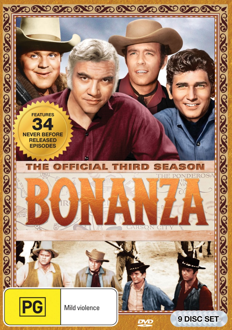 Bonanza - Season 3 | DVD | Buy Now | at Mighty Ape NZ