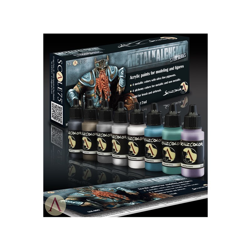 Scale75 Paint Set: Metal N' Alchemy Steel Series | at Mighty Ape NZ