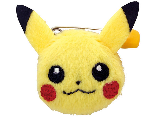 Pokemon: Pikachu Face - Plush Toy Badge | at Mighty Ape NZ