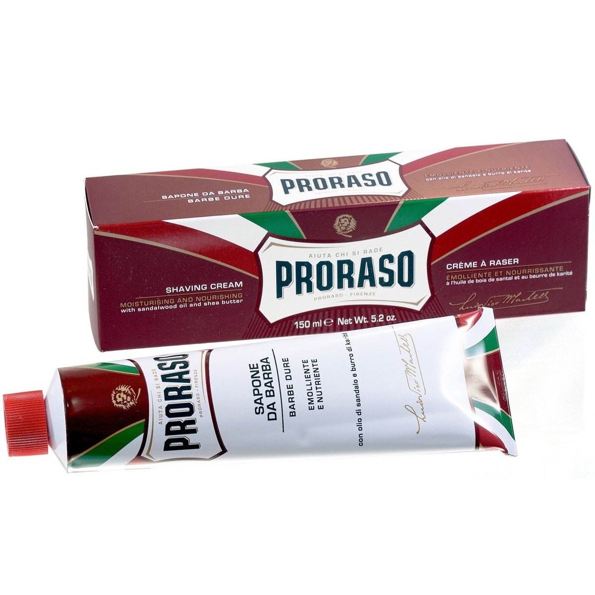Buy Proraso: Red Shaving Cream Tube (150ml) at Mighty Ape NZ