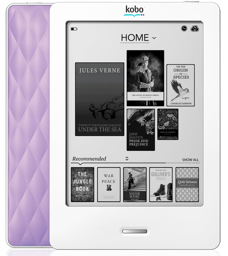 kobo Touch eReader - Lilac | at Mighty Ape NZ