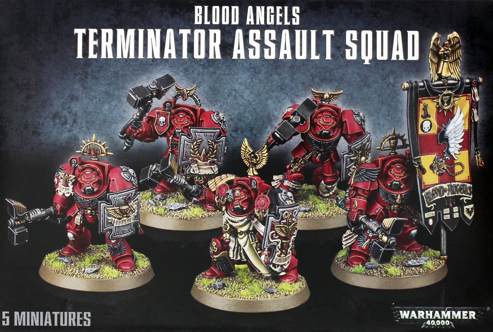 Warhammer 40,000 Blood Angels Terminator Assault Squad | at Mighty Ape NZ