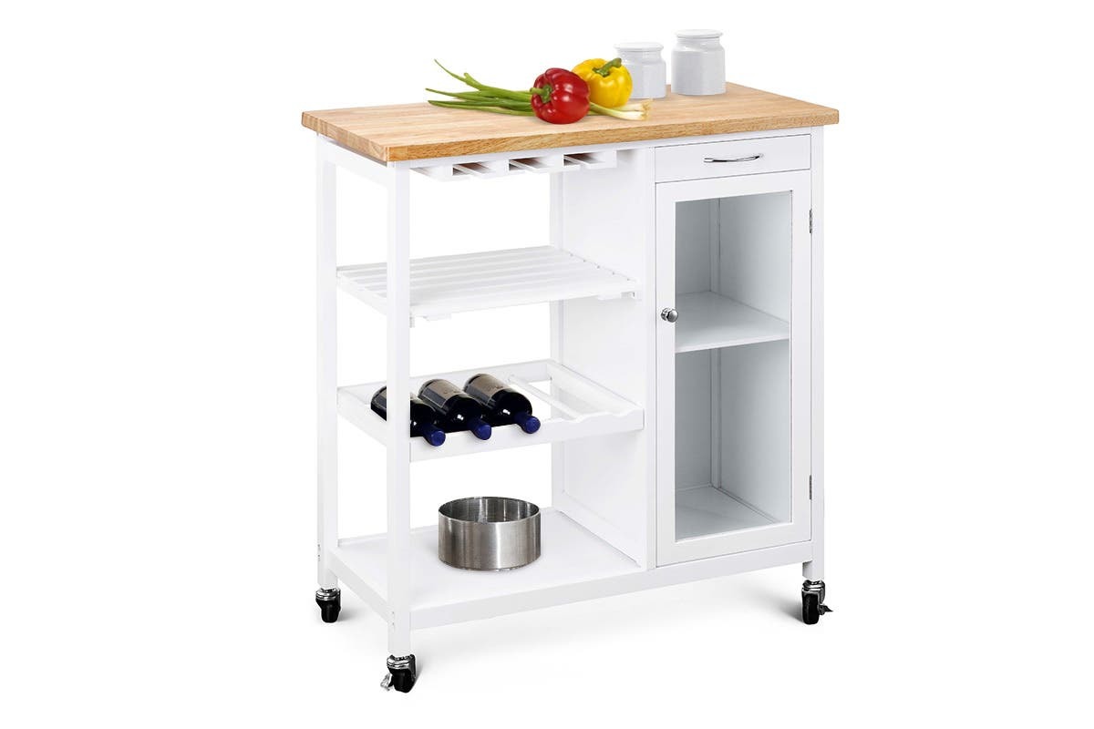 Buy Ovela: Lanai Wooden Kitchen Trolley at Mighty Ape NZ