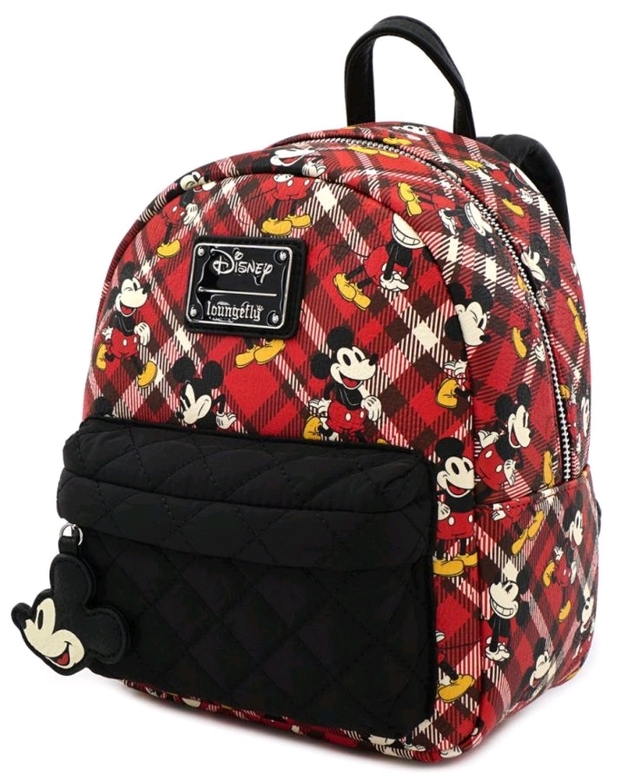 Loungefly: Mickey Mouse - Mickey Tartan Print Mini Backpack | Women's ...