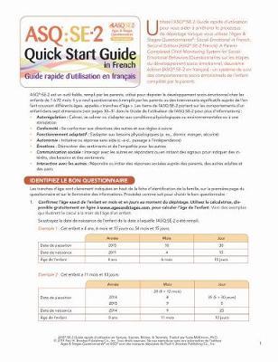 Ages & Stages Questionnaires (R): Social-Emotional (ASQ (R):SE-2 ...