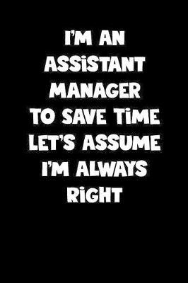 Assistant Manager Notebook - Assistant Manager Diary - Assistant ...