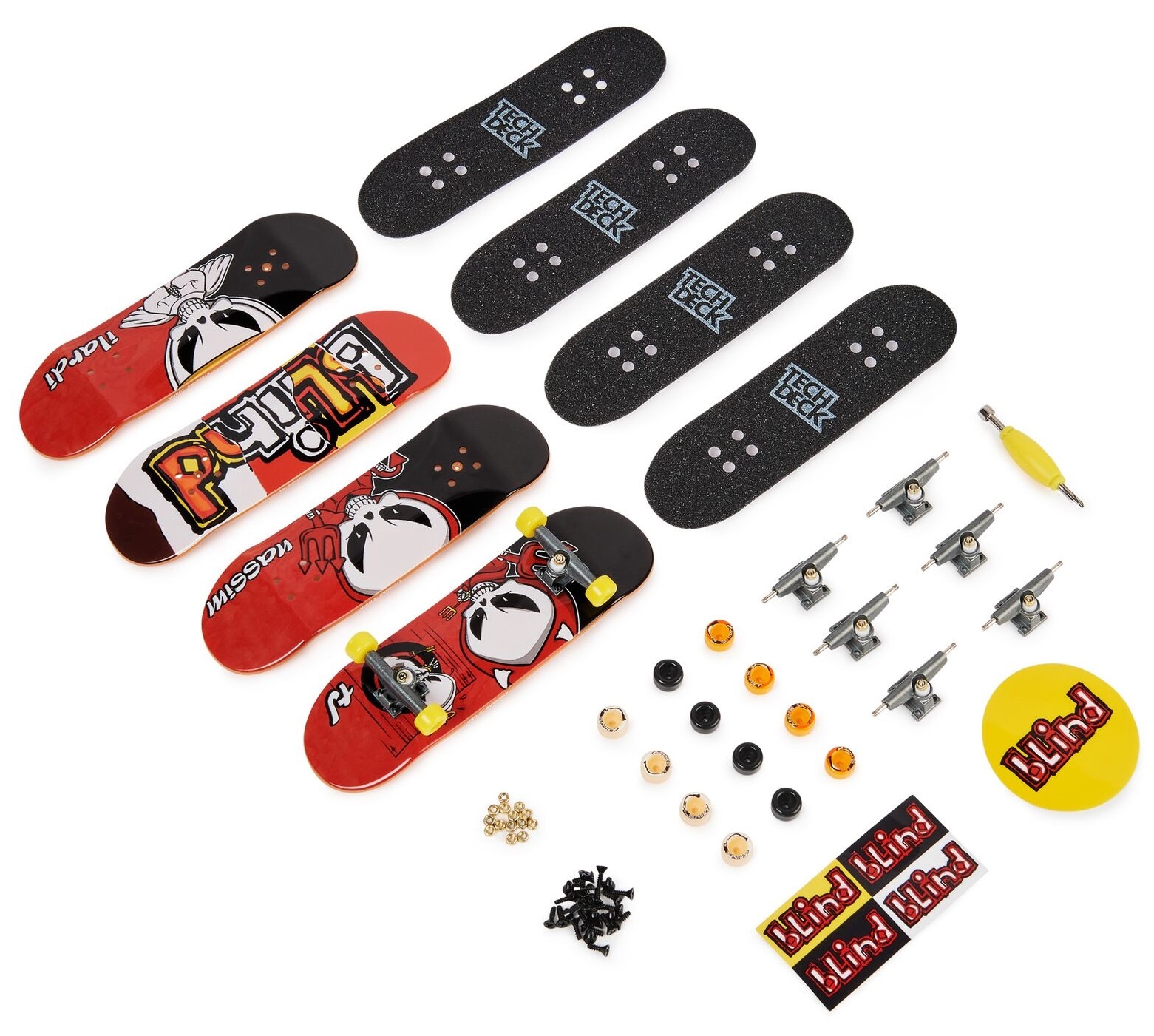 Buy Tech Deck: Fingerboards 4-Pack - Blind at Mighty Ape NZ