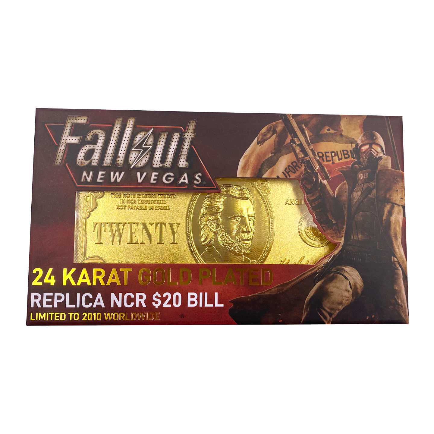 Fallout: NCR $20 Bill - 24k Gold Plated Replica | at Mighty Ape NZ