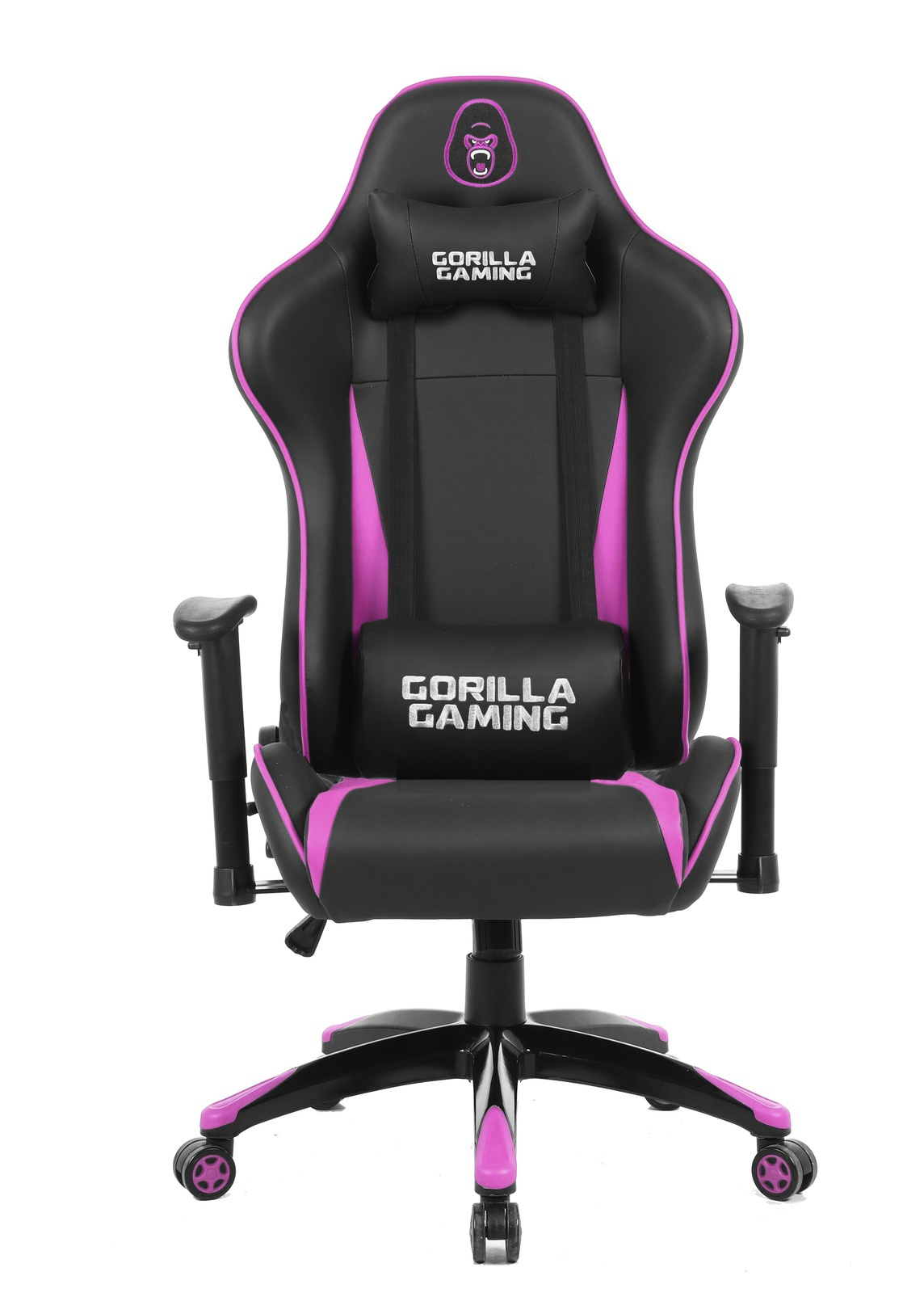Gorilla Gaming Commander Chair - Magenta & Black | | Buy Now | at ...
