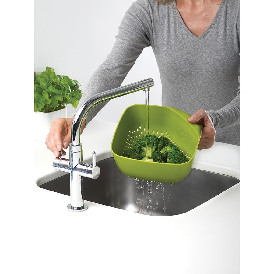 Joseph Joseph: Square Colander Medium - Green | at Mighty Ape NZ