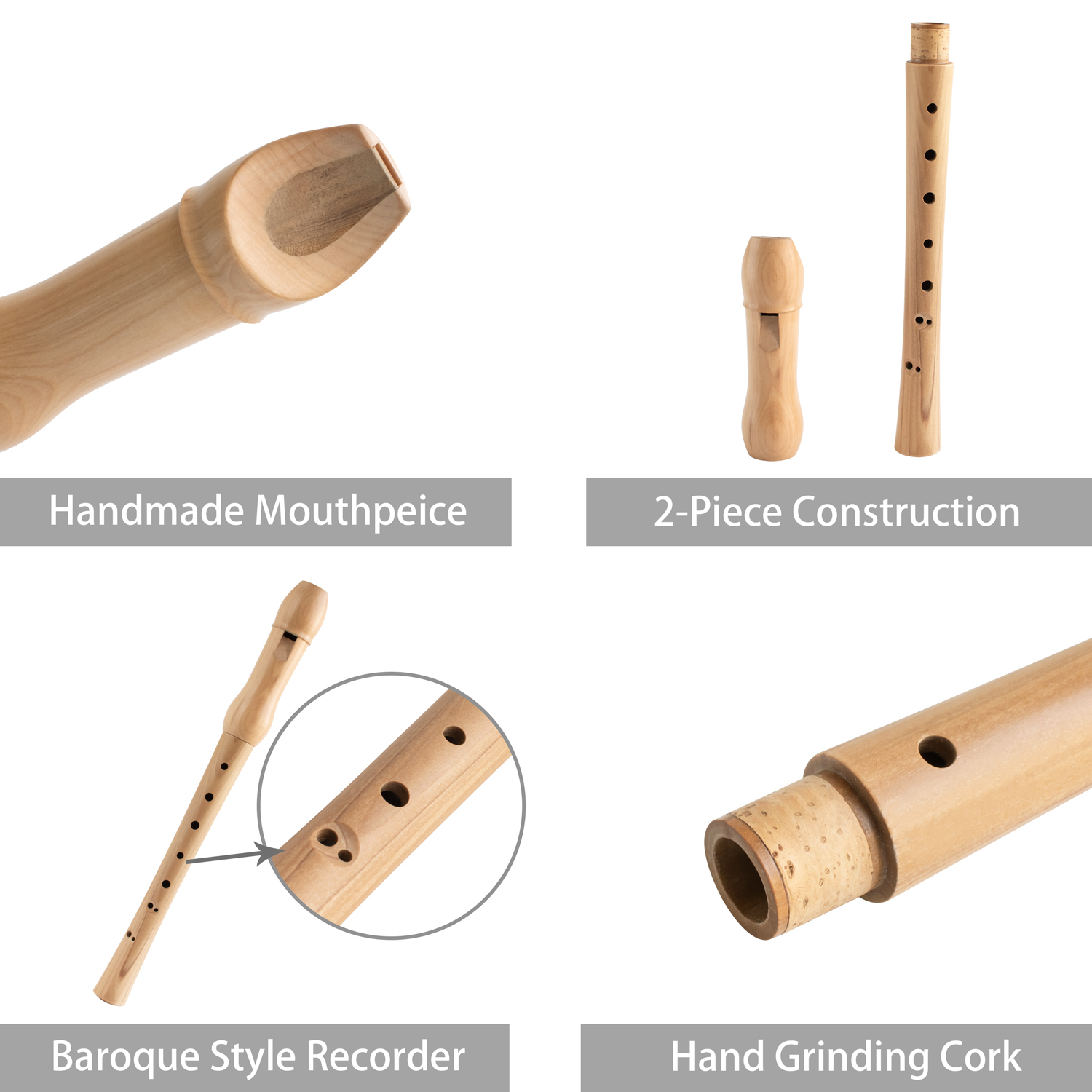 Royale Maple Wood Soprano Recorder | at Mighty Ape NZ