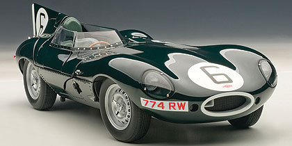 AUTOart 1:18 Jaguar D-Type LeMans 24hr Race 1955 Winner #6 Diecast ...