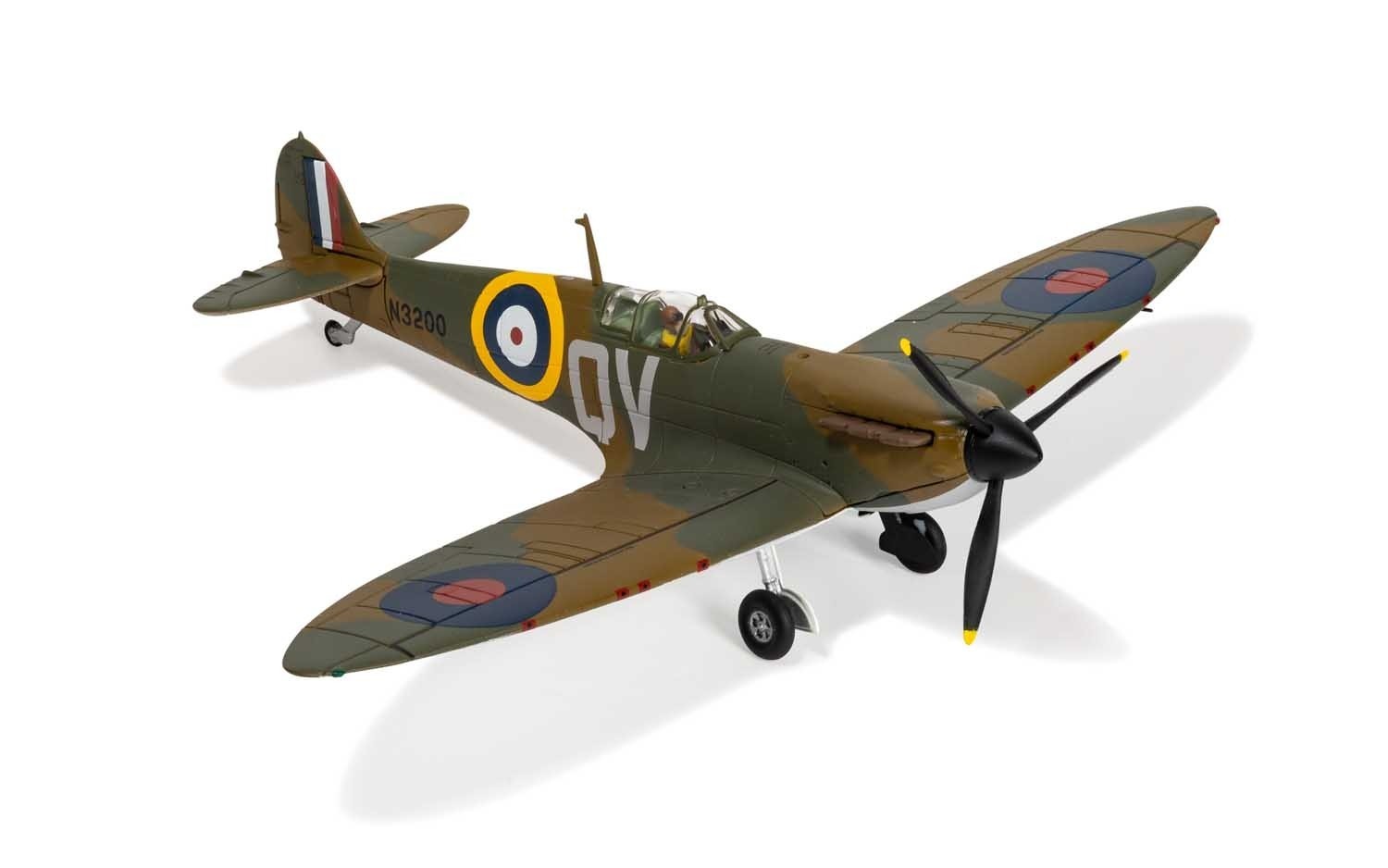 Corgi: 1/72 Supermarine Spitfire Mk.1a N3200 'QV' - Diecast Model | at ...