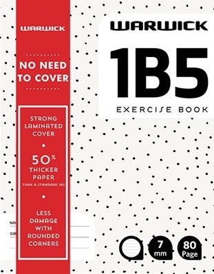 Buy Warwick 1B5 No Need To Cover Exercise Book at Mighty Ape NZ