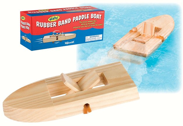 Buy Toysmith - Wooden Paddle Boat at Mighty Ape Australia Buy Toysmith - Wooden Paddle Boat at Mighty Ape Australia
