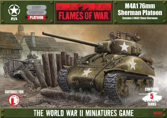 Flames of War - M4A1 (76mm) Sherman Platoon | at Mighty Ape NZ
