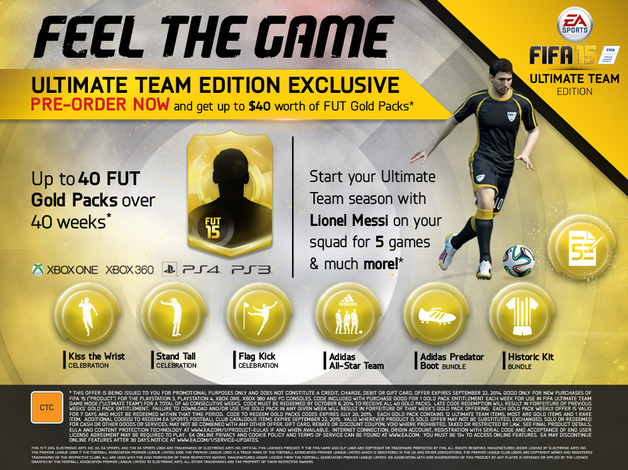 Fifa 15 Ultimate Team Edition Cover