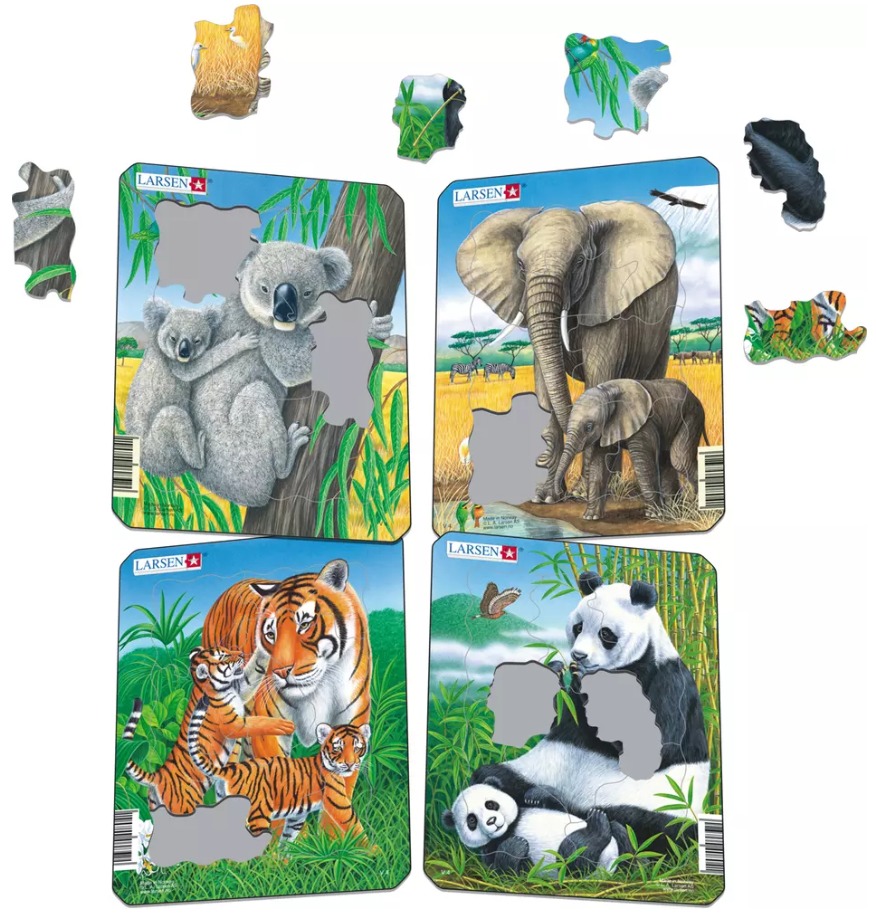 Buy Larsen: Mini Puzzle - Wild Animals at Mighty Ape NZ