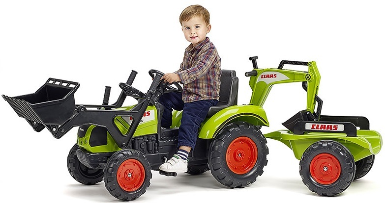 Buy Falk - Claas Backhoe with Excavator & Trailer at Mighty Ape NZ