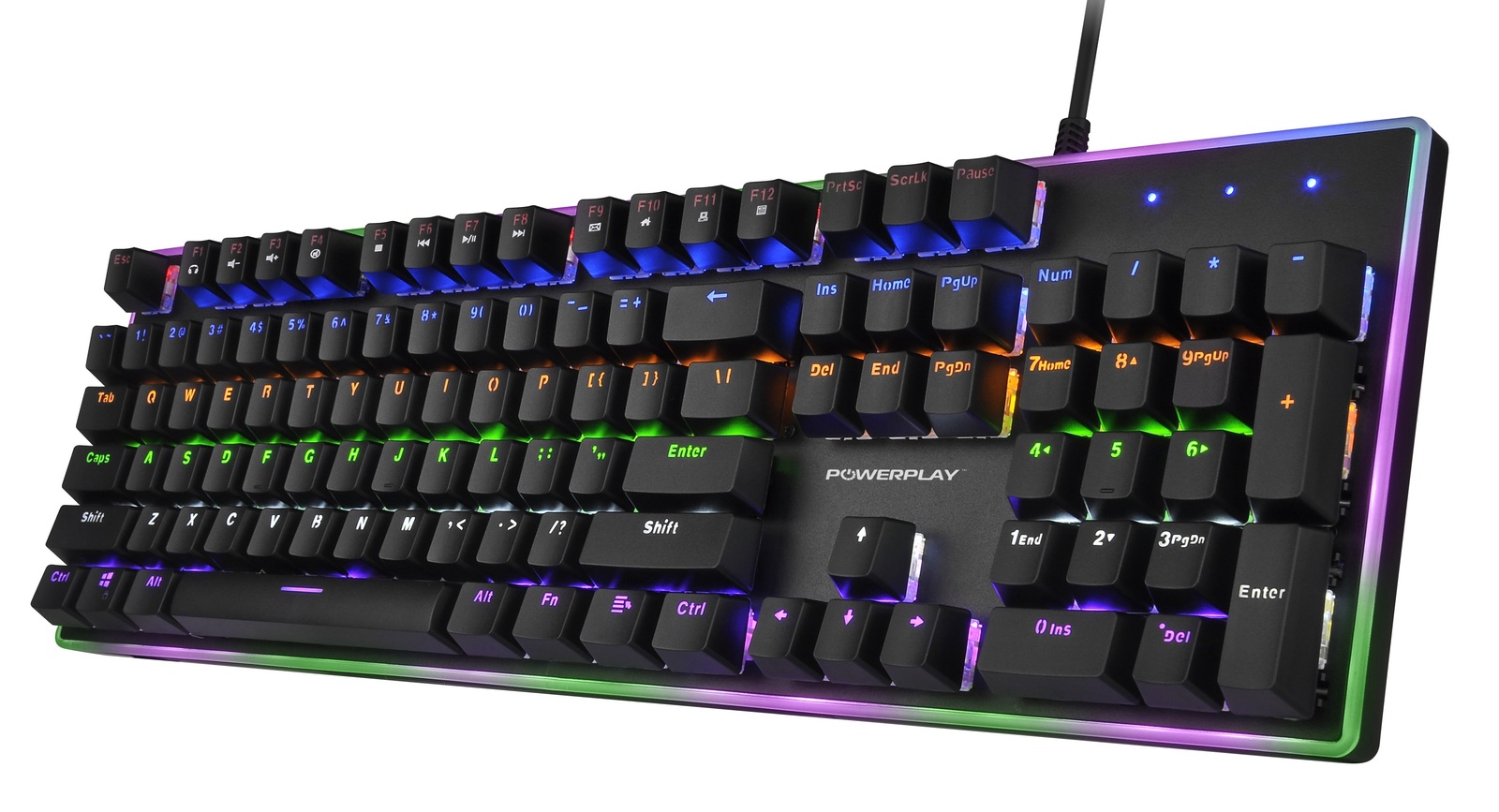 PowerPlay E-Blue Cyan Mechanical Keyboard | PC | Buy Now | at Mighty ...