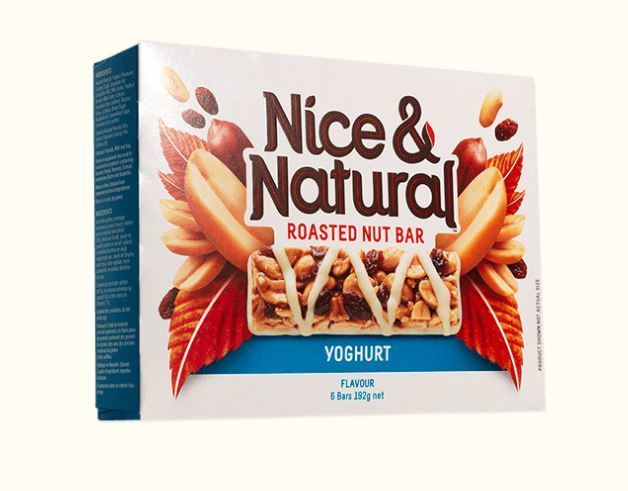Nice & Natural Roasted Nut Bar - Yoghurt 192g (8 Box Value Pack) | at ...