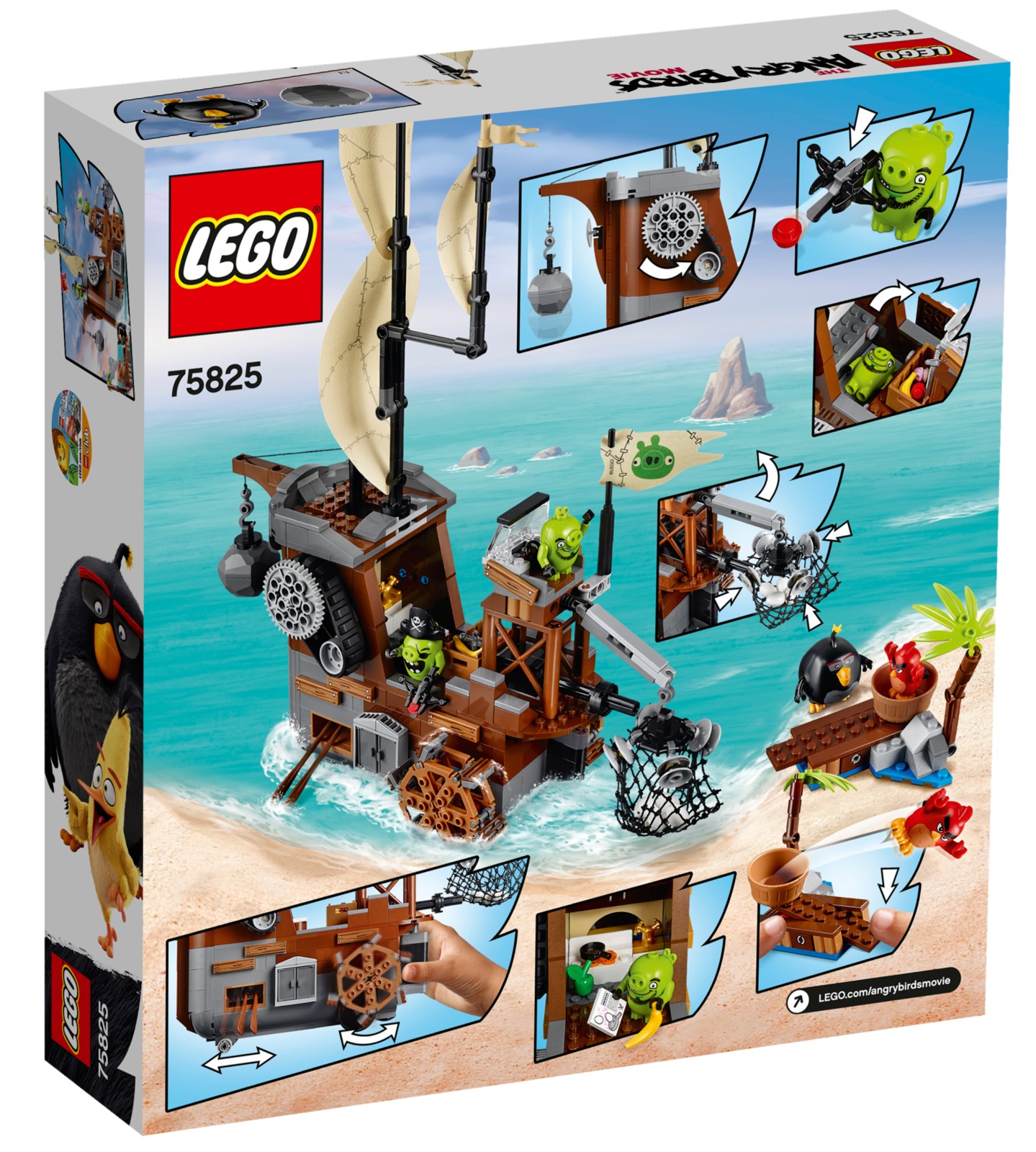 Buy LEGO Angry Birds: Piggy Pirate Ship (75825) at Mighty Ape NZ
