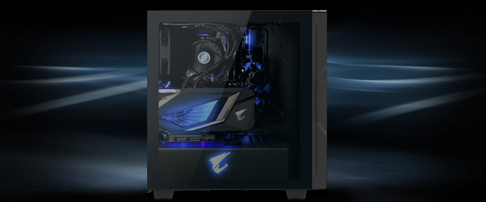 Gigabyte AORUS C300 GLASS Mid Tower Case | at Mighty Ape NZ
