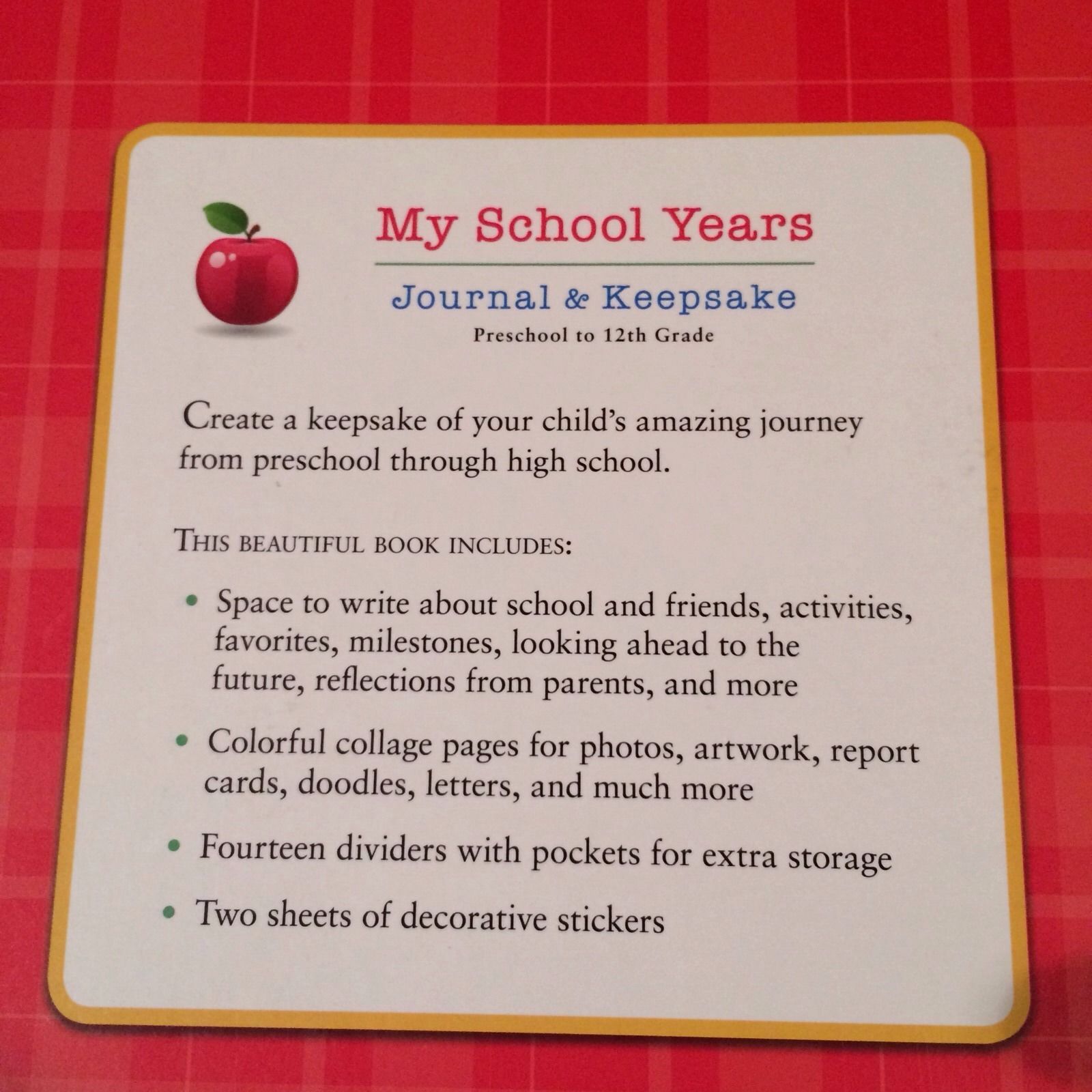 My School.years Journal at Howard Franklin blog