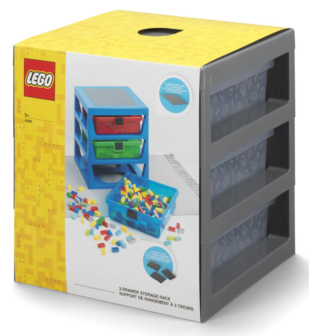 LEGO - 3-Drawer Storage Rack | at Mighty Ape NZ