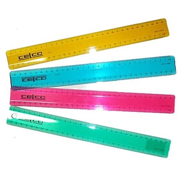 Buy Celco: 30cm Office Ruler Assorted Colours at Mighty Ape NZ