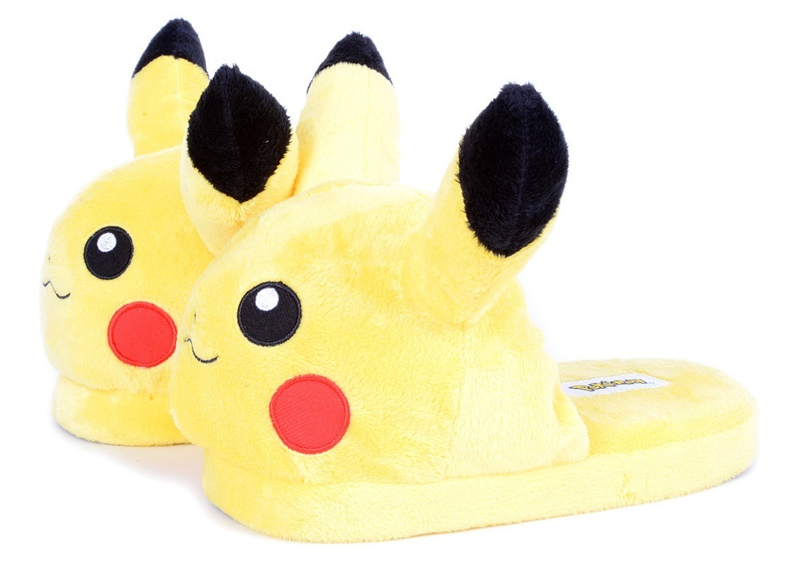 Pokemon: Pikachu 3D plush Slippers (Large) | Men's | at Mighty Ape NZ