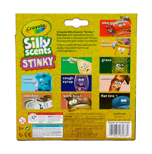 Buy Crayola: Silly Scents Stinky Broadline Markers - 10 Pack at Mighty ...