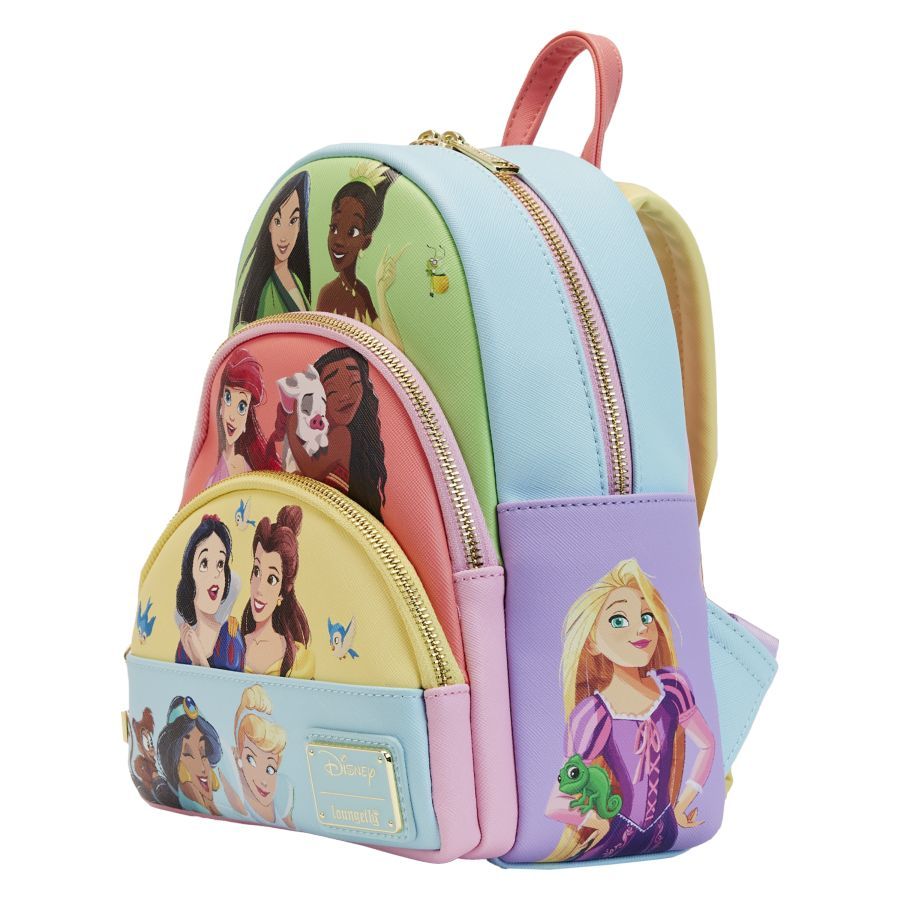 Loungefly: Disney Princess - Triple Pocket Mini Backpack | at Mighty Ape NZ