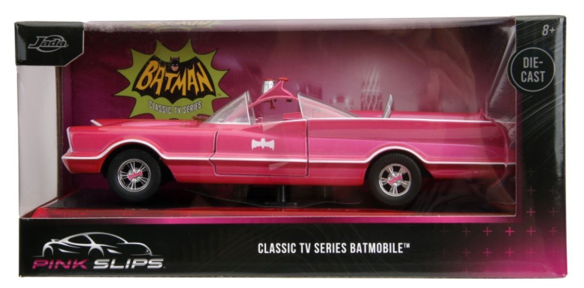 Classic Batmobile (Pink) - 1:24 Diecast Model | at Mighty Ape NZ