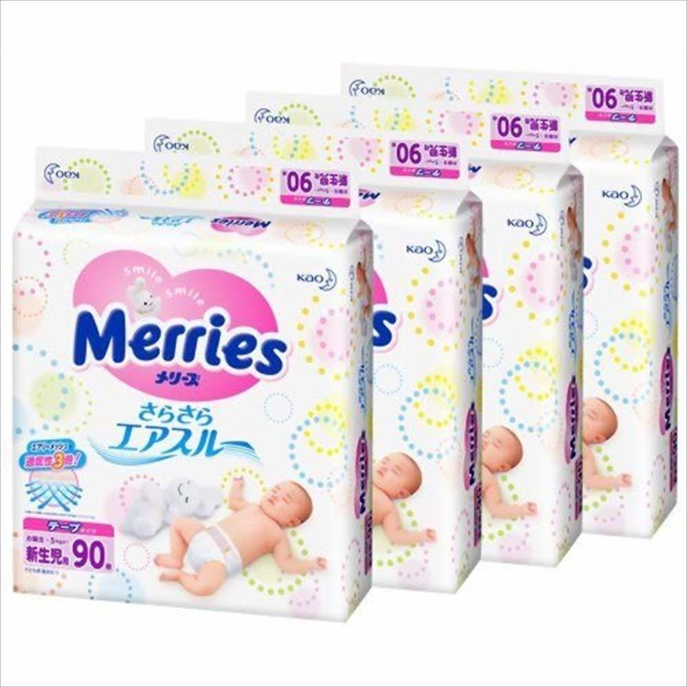 Buy Merries Super Premium: Newborn to 5Kg - 4pks(360) at Mighty Ape NZ