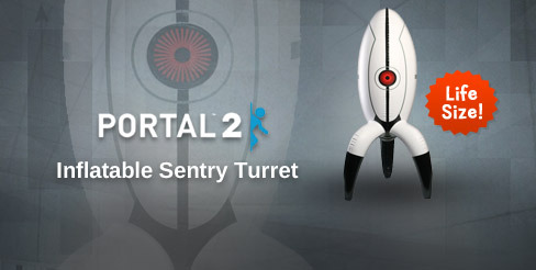 Portal 2 Life Size Inflatable Sentry Turret in stock and deploying now ...