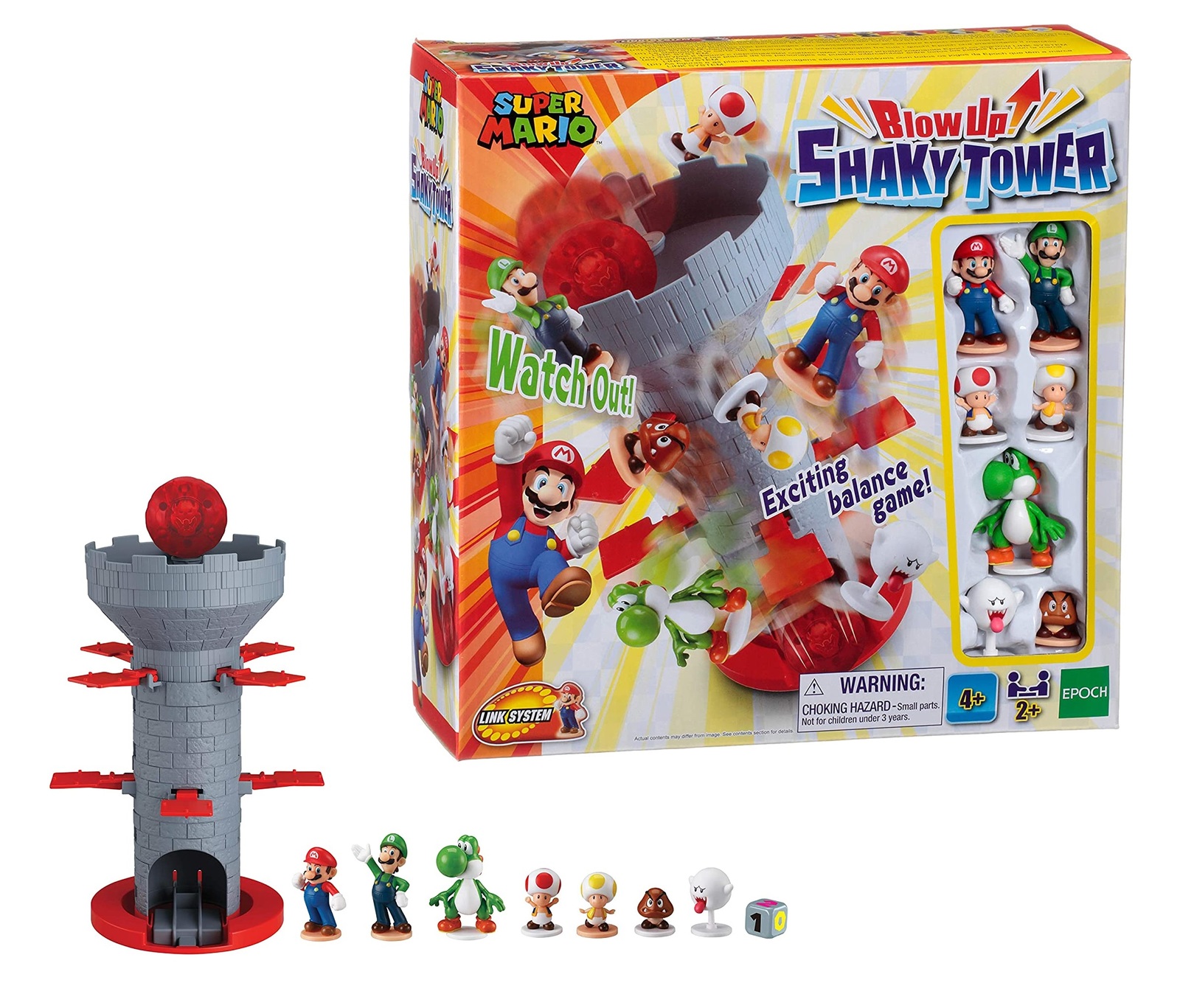 Super Mario - Blow Up! Shaky Tower | Board Game | at Mighty Ape NZ