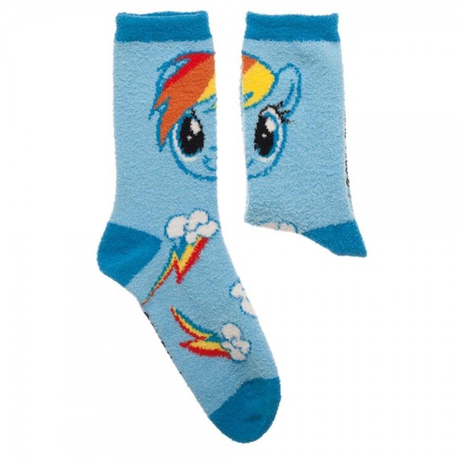 Rainbow Dash Fuzzy Socks Womens At Mighty Ape Nz