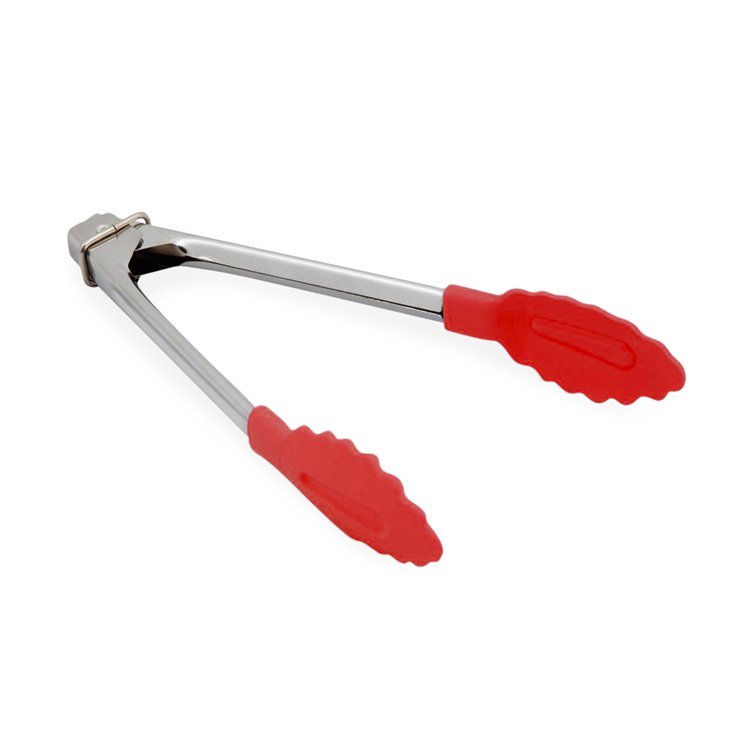 Stainless Steel Mini Tongs with Nylon Head - Red | at Mighty Ape NZ
